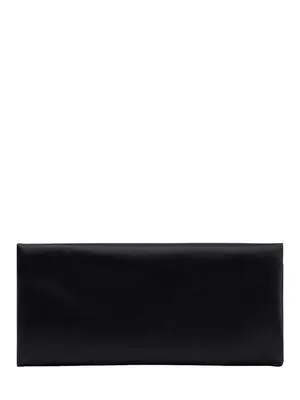 Saint Laurent Cassandre Satin Clutch - Black