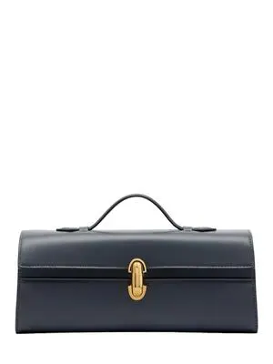 Savette Symmetry Slim Leather Top-handle Bag - Grey