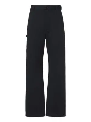 Loewe Cotton Canvas Straight Leg Trousers - Blue