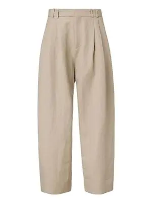 Studio Nicholson Linen And Wool Wide-leg Trousers - Beige