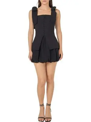 ENDLESS ROSE Endless Rose Bow Shoulder Sleeveless Top