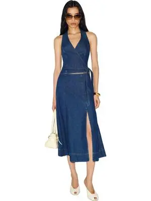 REFORMATION Susan Denim Two Piece Set - Blue