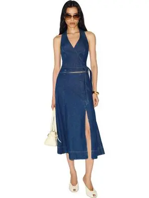 REFORMATION Susan Denim Two Piece Set - Blue