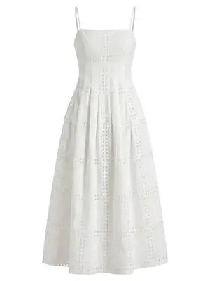 Yumi Kim Midi Eyelet Dress - White