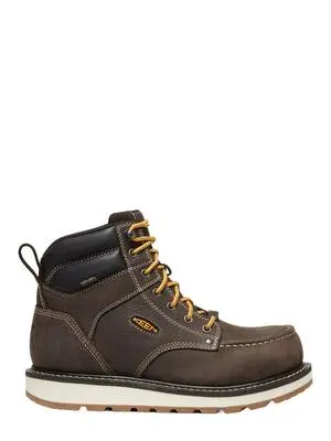 Keen Cincinnati 6" Waterproof Carbon Toe Boot - Dark Chocolate/sandshell