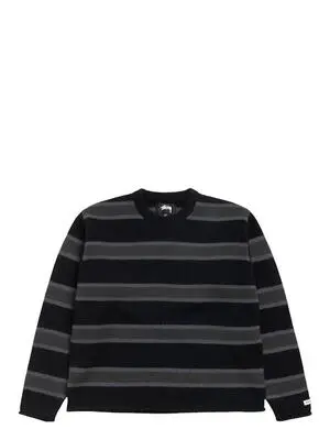 StÜssy Striped Wool Sweater - Black