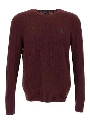 Polo Ralph Lauren Wool Cashmere Cable Knit Crewneck - Heather