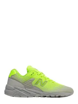 NEW BALANCE 580 Reengineered Fluorescent Athletic Sneakers - Green/lime/grey