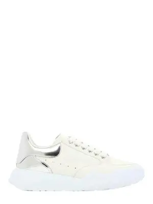 Alexander McQueen Court Trainers - White/silver