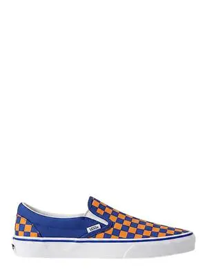 VANS Classic Slip-on Checkerboard Shoes - Blue/orange