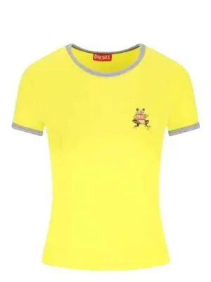 DIESEL® Tuncutieslongs11 Graphic T-shirt - Yellow