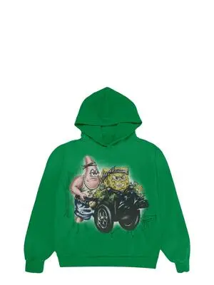 TRAVIS SCOTT Cactus Jack X Spongebob Hoodie - Green