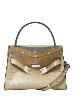 Tory Burch Lee Radziwill Petite Double Bag - Light Hickory