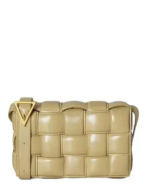 Bottega Veneta Padded Intreccio Cassette Crossbody Bag - Tapioca