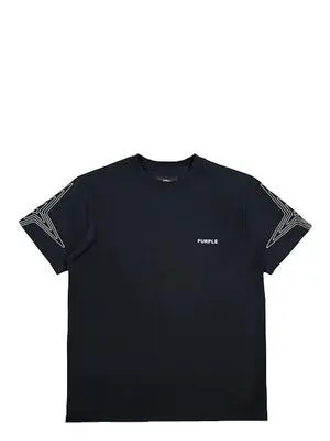 PURPLE BRAND P117hbjs325 Hwt Jersey Short Sleeve Tee Shirt - Black
