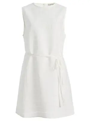 Asceno Asceno Sintra Linen-Cotton Mini Dress White