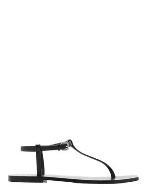 A.emery Clara Leather Thong Sandals - Black