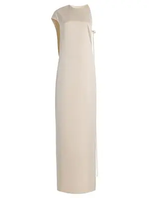 SIRAPOP Catherine Satin Maxi Dress - Ivory