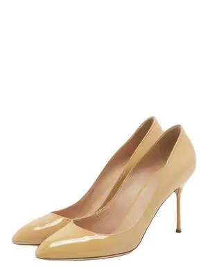 SERGIO ROSSI Pointed-toe Stiletto Heel Pumps - Neutrals