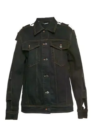 ALESSANDRA RICH Alessandra Rich Long-Sleeve Denim Jacket With Cutout Details