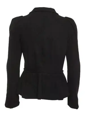 Sonia Rykiel Paris Puff Sleeve Fitted Jacket - Black