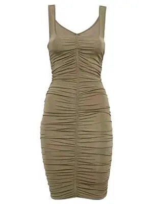 Givenchy Ruched Detail Mini Dress - Neutrals