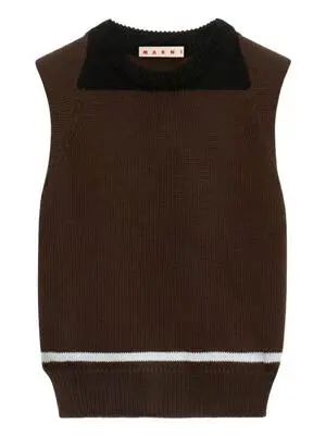 Marni Raglan Cap-sleeve Sweater - Brown