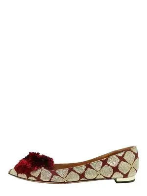 AQUAZZURA Tropicana Ballet Flats - Red