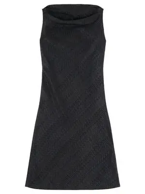 MAISON MARGIELA Jacquard Sleeveless Midi Dress - Black