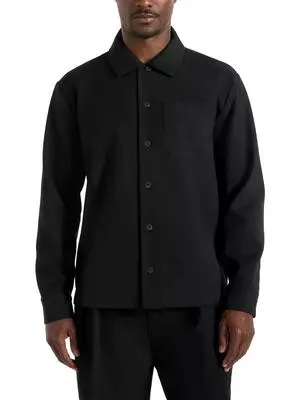 Manière De Voir Valentin In Tailored Overshirt - Black