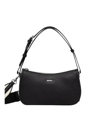 Dkny Nessa Zip-top Shoulder Bag - Black