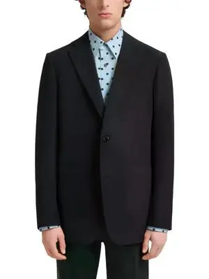 Marni Single-breasted Patch-pocket Blazer - Blue