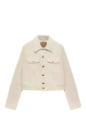 Marni Corduroy Button-up Jacket - Neutrals