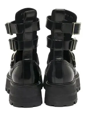 Alexander McQueen Buckled Boots - Black