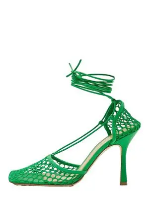 Bottega Veneta Stretch Heeled Sandals - Green