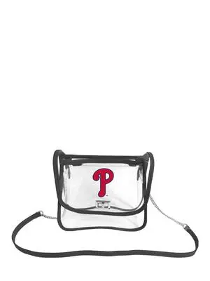 LOGO BRANDS LOGO BRANDS Philadelphia Phillies Sideline Clear Purse Red