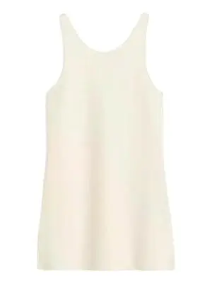 TOTEME Compact-knit Tank Top - Neutrals