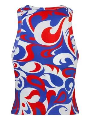 Dsquared2 Abstract-print Tank Top - Blue