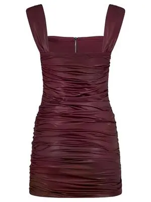 Dsquared2 Ruched Zip-up Minidress - Red
