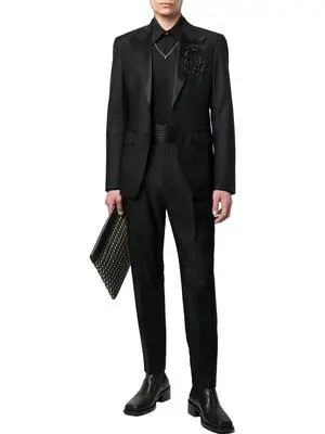 Dsquared2 High-waisted Tuxedo Trousers - Black