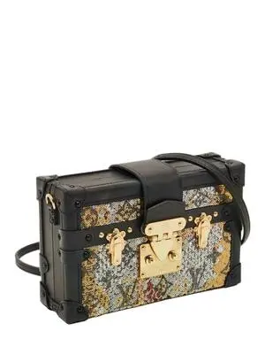 LOUIS VUITTON Petite Malle Sequin Clutch Bag - Black