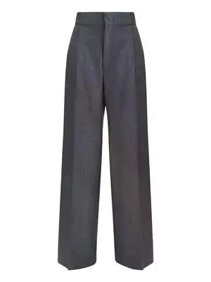 SA SU PHI Bogart Tailored Trousers In Anthracite - Grey