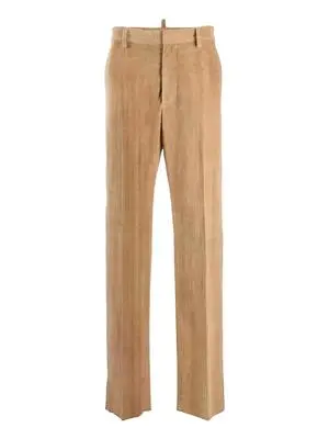 Dsquared2 Straight-leg Corduroy Trousers - Neutrals
