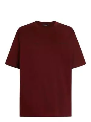 Dolce & Gabbana Cotton T-shirt With Logo - Red