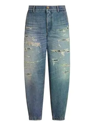 Dolce & Gabbana Multi-coloured Denim Trousers - Blue
