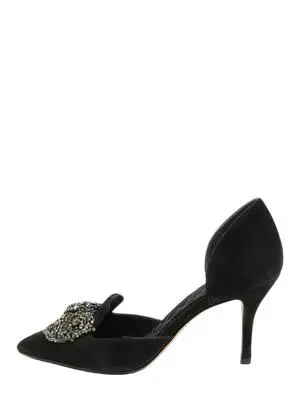 Tory Burch Clara Crystal-embellished Pumps - Black