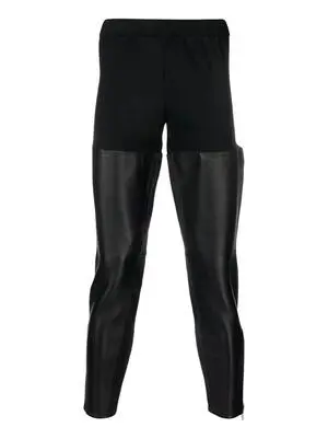 Dsquared2 Leather-panel Leggings - Black