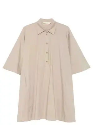 MOUTAKI Mini Shirt Dress - Neutrals