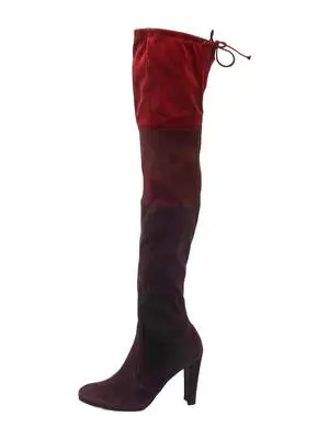STUART WEITZMAN Lowland Tie-back Boots - Red