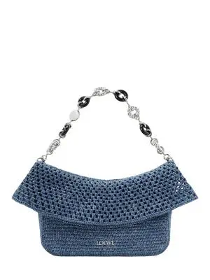 Loewe Raffia Crochet Shoulder Bag - Multicolor